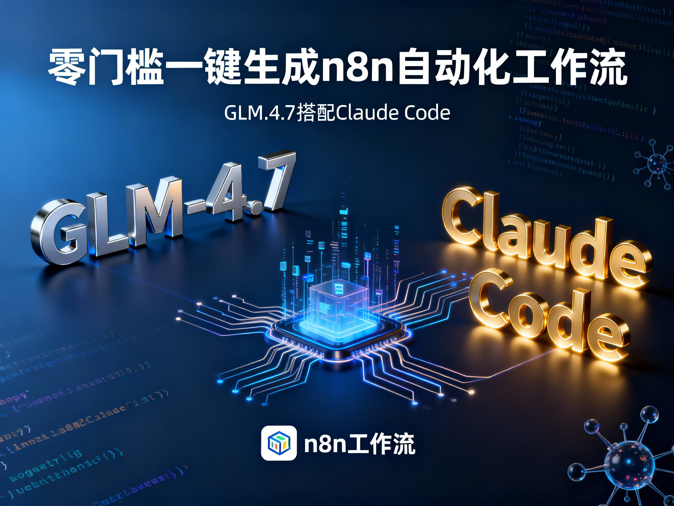 GLM-4.7搭配Claude Code：零门槛一键生成n8n自动化工作流 | AI地域